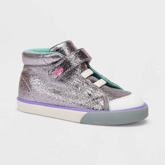 See Kai Run Basics | Shoes | See Kai Run Basics Toddler High Top Hook Loop Play Silver | Poshmark